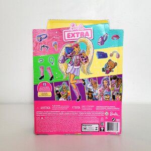 Barbie | Toys | Barbie Extra 8 Blonde Hair Doll In Varsity Jacket Bear ...